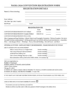 NAMA 2024 Convention Details and Registration Form - North American ...